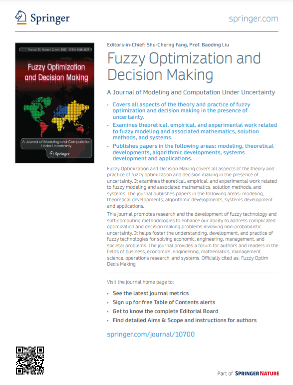 Fuzzy Optimization and Decision Making Flyer | Fuzzy Optimization and ...
