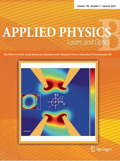 Applied Physics B: Lasers and Optics Gallery of Covers | Applied Physics B