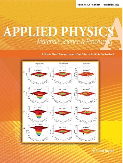 Applied Physics A: Materials Science & Processing Gallery of covers ...