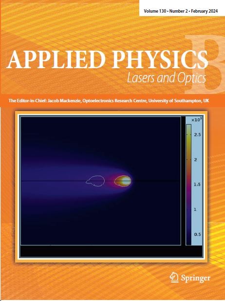 Applied Physics B: Lasers and Optics Gallery of Covers | Applied Physics B