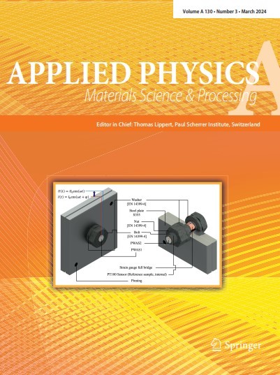 Applied Physics A: Materials Science & Processing Gallery of covers ...