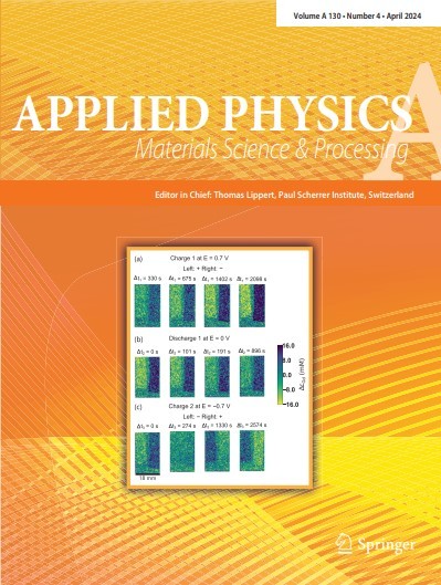 Applied Physics A: Materials Science & Processing Gallery of covers ...