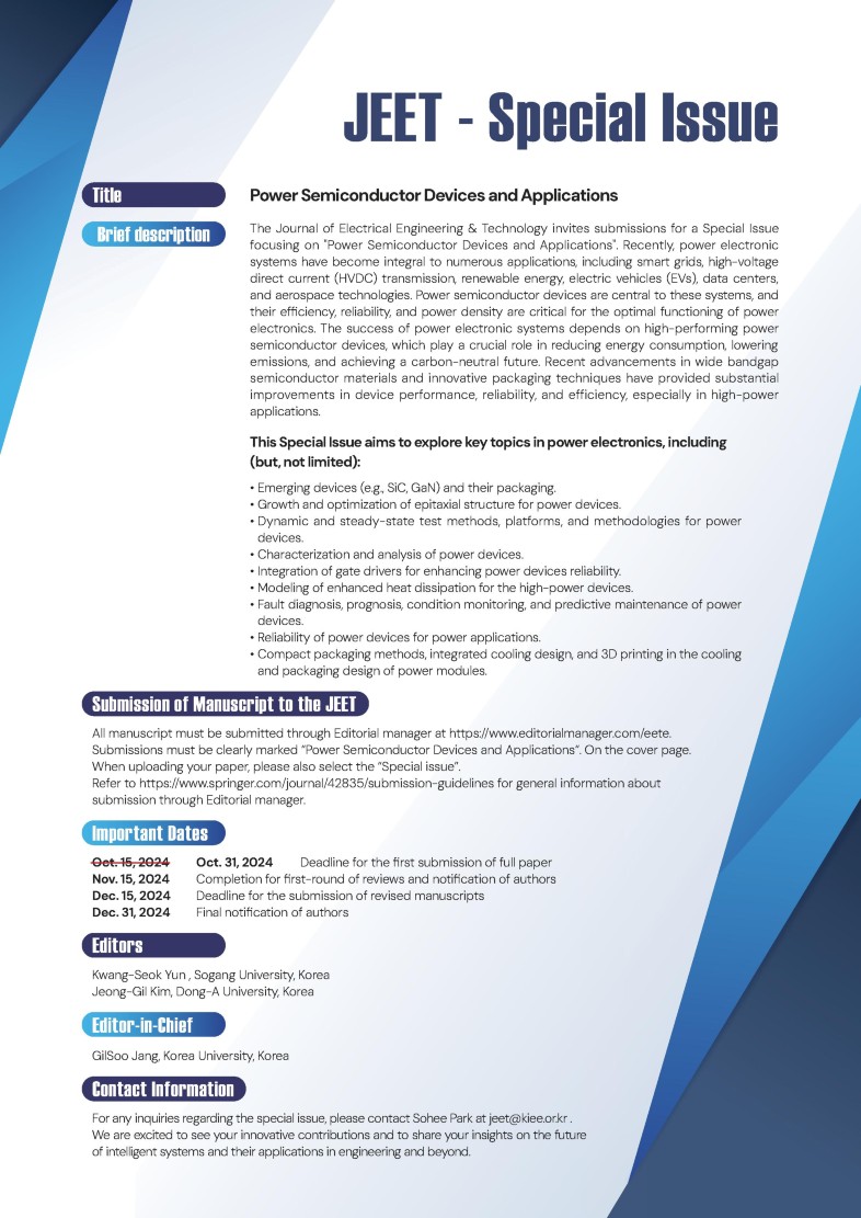 Home | Journal of Electrical Engineering & Technology