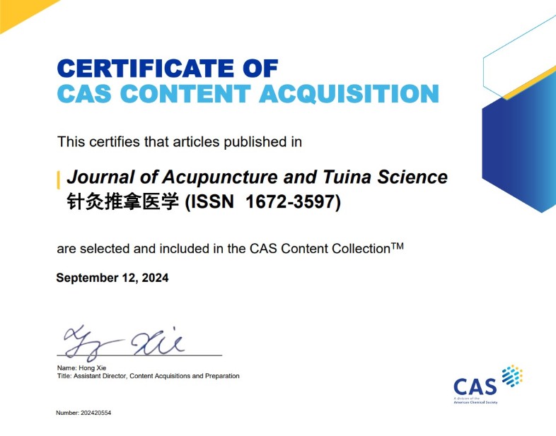 JATS is now indexed by Chemistry Abstract Service (CAS) | Journal of ...