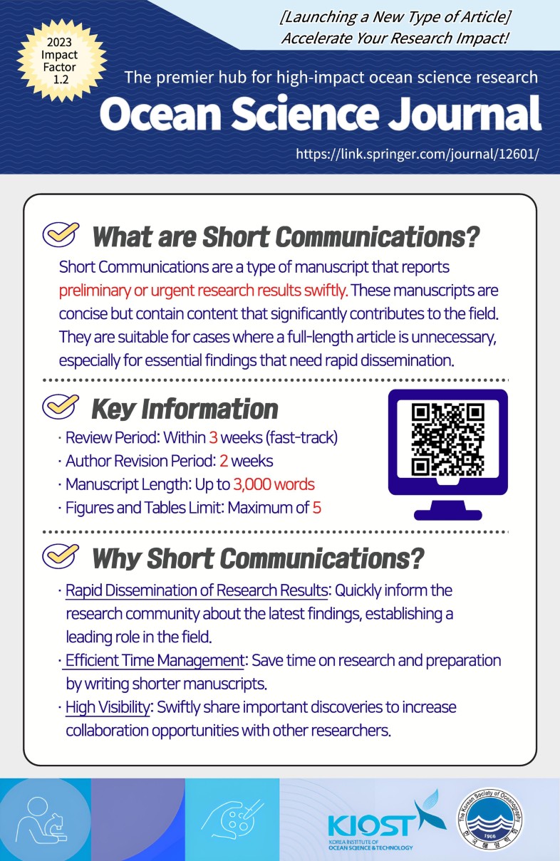 New Manuscript Type: Short Communication Now Available in OSJ! | Ocean ...