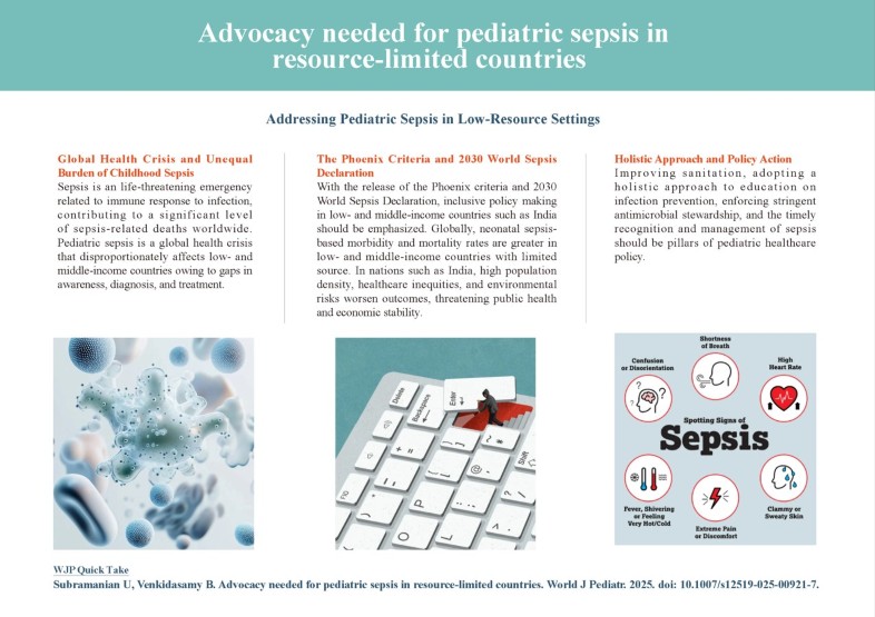 Quick Take: Advocacy needed for pediatric sepsis in resources-limited ...