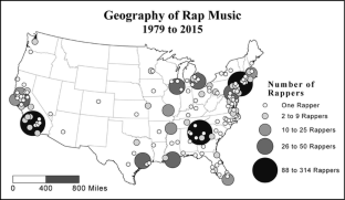 Geography of American rap: rap diffusion and rap centers | SpringerLink