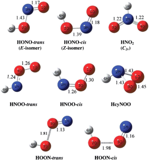 Heterogeneous reactions of HONO formation from NO 2 and HNO 3 : a ...
