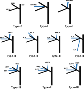 Anatomical characteristics and classifications of gastrocolic trunk of ...