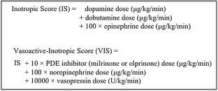 Vasoactive-inotropic score as a predictor of morbidity and mortality in ...
