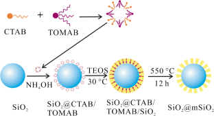 One-pot synthesis of SiO 2 @SiO 2 core-shell microspheres with controllable mesopore size as a ...