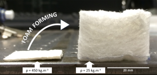 Properties of lightweight fibrous structures made by a novel foam ...