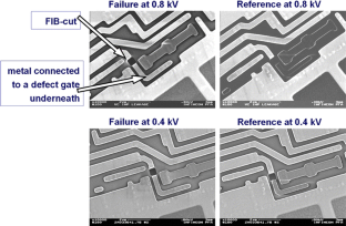 Failure localization with active and passive voltage contrast in FIB ...