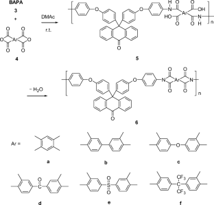 Synthesis and properties of novel polyimides based on 10,10-bis[4-(4 ...