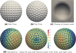 High-order computational fluid dynamics simulations of a spinning golf ...