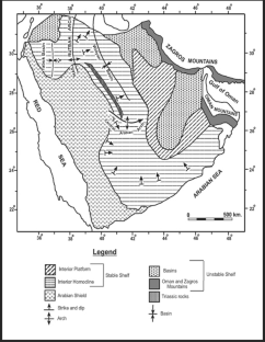Peritidal to intrashelf basin, facies transition of the Adgham ...