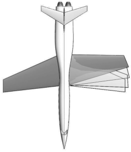 Conceptual design analysis of a variable swept half-span wing of a ...