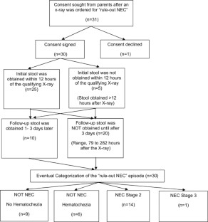 Elevated fecal calprotectin levels during necrotizing enterocolitis are ...