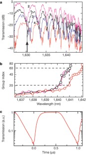 Active control of slow light on a chip with photonic crystal waveguides ...