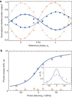 Nanophotonic quantum phase switch with a single atom | Nature