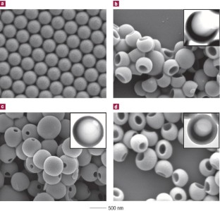 Polymer hollow particles with controllable holes in their surfaces ...