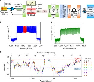 Single-source chip-based frequency comb enabling extreme parallel data transmission | Nature ...