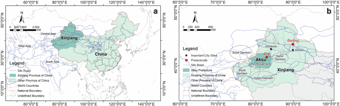 Defense layout characteristics of Tang dynasty military sites in Aksu ...