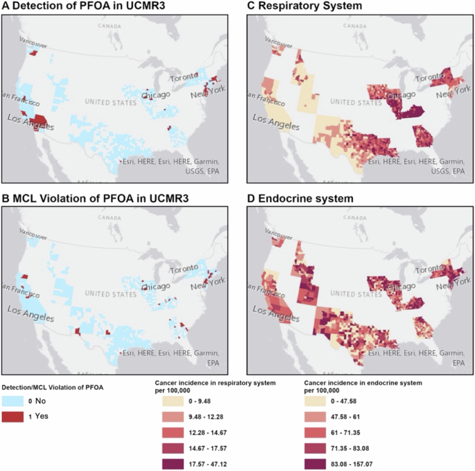 Associations between per-and polyfluoroalkyl substances (PFAS) and ...