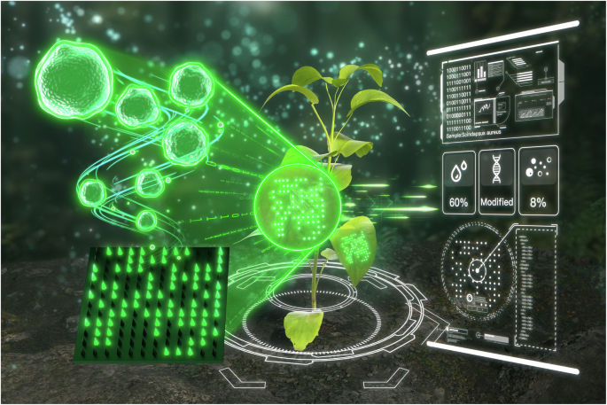 Delivery of luminescent particles to plants for information encoding ...