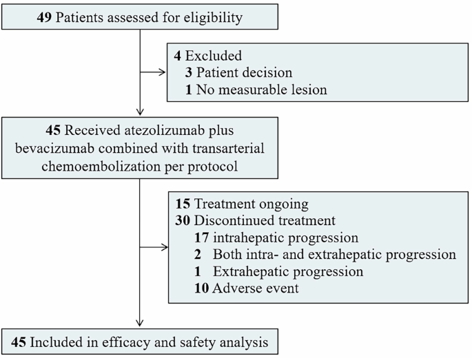 Transarterial chemoembolization plus atezolizumab and bevacizumab in patients with intermediate ...