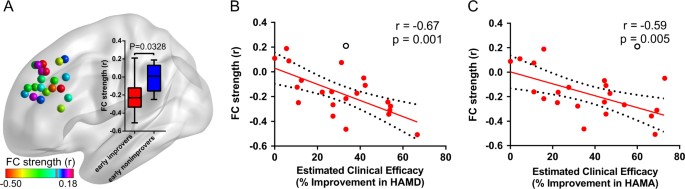 Stimulated left DLPFC-nucleus accumbens functional connectivity ...