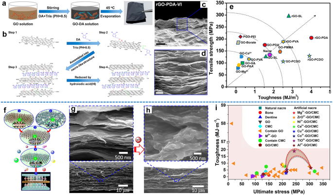 Nacre-inspired composites with different macroscopic dimensions ...