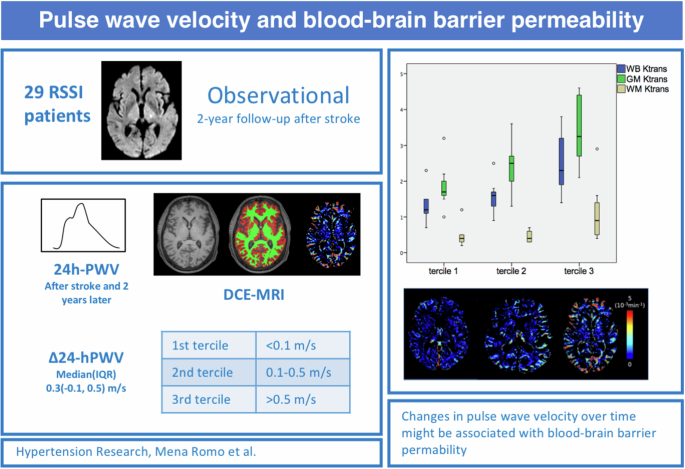 Association between blood-brain barrier permeability and changes in ...