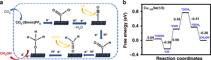 Selective electroreduction of carbon dioxide to methanol on copper ...