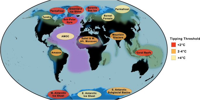 Remotely sensing potential climate change tipping points across scales ...