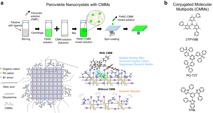 Surface-binding molecular multipods strengthen the halide perovskite ...