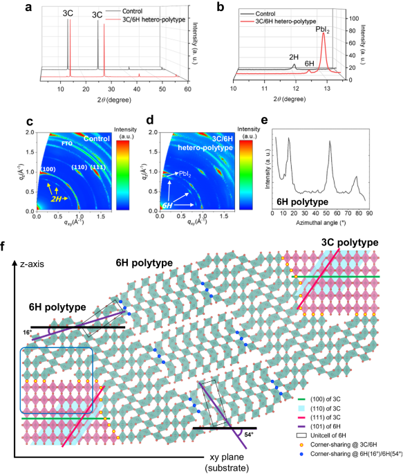 Shallow-level defect passivation by 6H perovskite polytype for highly efficient and stable ...