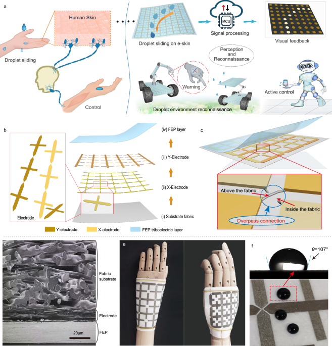 Bionic e-skin with precise multi-directional droplet sliding sensing for enhanced robotic ...
