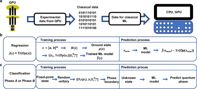 Machine learning on quantum experimental data toward solving quantum ...