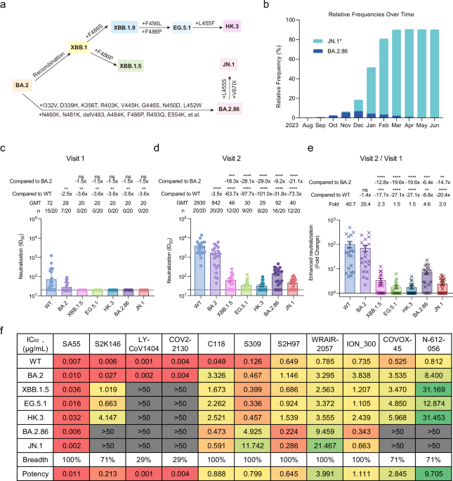 Structural basis for the evolution and antibody evasion of SARS-CoV-2 BA.2.86 and JN.1 ...