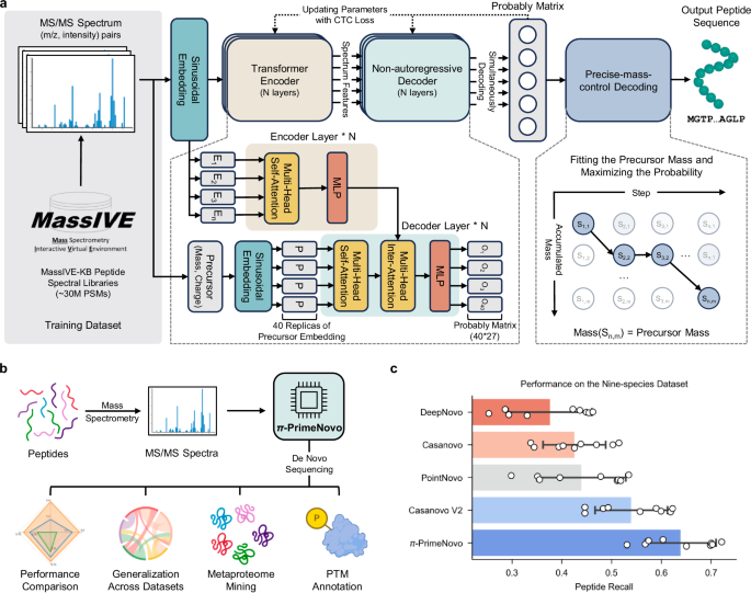 π-PrimeNovo: an accurate and efficient non-autoregressive deep learning ...
