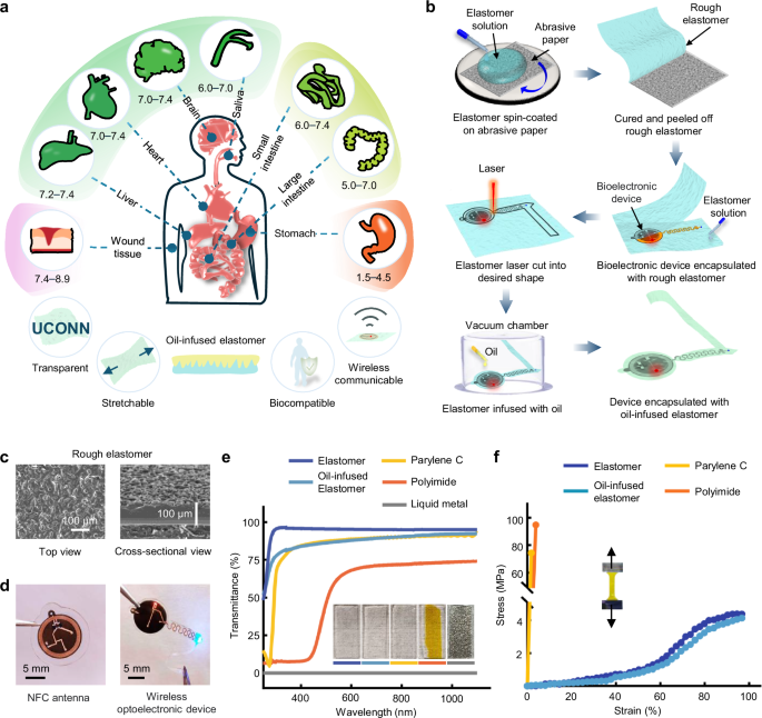 Liquid-based encapsulation for implantable bioelectronics across broad ...