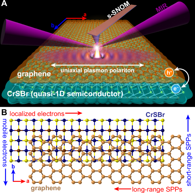 Engineering anisotropic electrodynamics at the graphene/CrSBr interface ...
