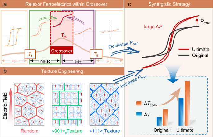 High performance relaxor ferroelectric textured ceramics for ...