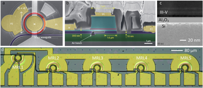 Heterogeneous III-V/Si micro-ring laser array with multi-state non ...