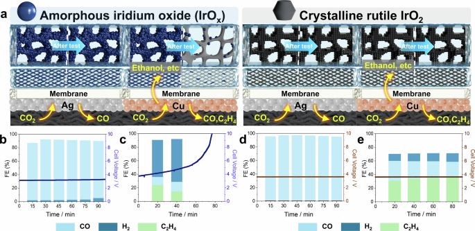 Accelerated dissolution of iridium anode in the presence of organic ...