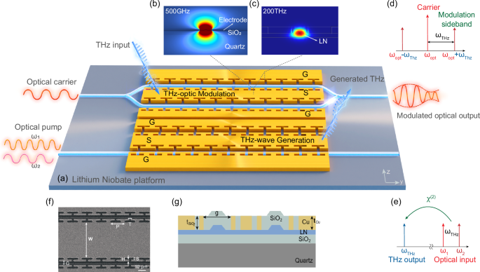 Monolithic lithium niobate photonic chip for efficient terahertz-optic ...