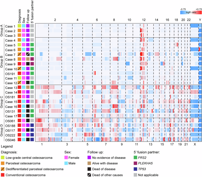CDK4 is co-amplified with either TP53 promoter gene fusions or MDM2 ...
