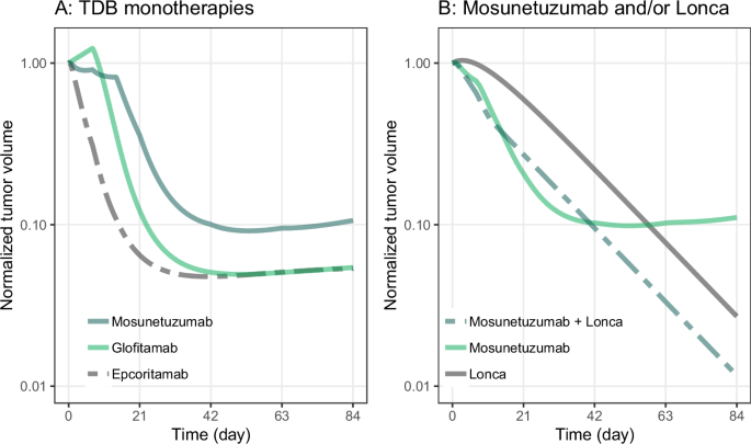 QSP modeling of loncastuximab tesirine with T-cell-dependent bispecific ...