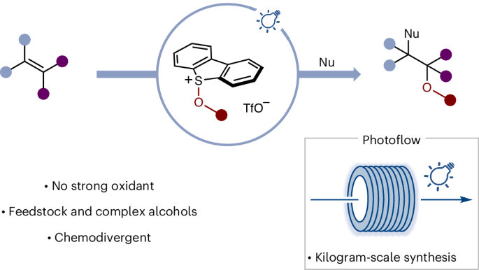 Activation of alcohols as sulfonium salts in the photocatalytic hetero ...